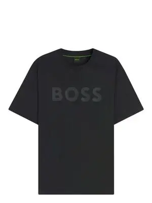 BOSS Logo-print T-shirt - Blue