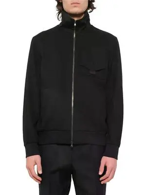 WOOYOUNGMI Logo-embroidered Track Jacket - Black