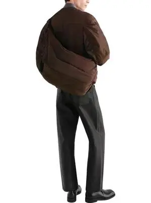 LEMAIRE LEMAIRE Large Soft Game Bag In Quilted Nylon Canvas