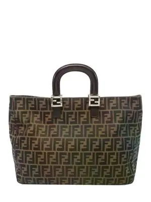 Fendi Zucca Canvas Twins Tote Bag - Brown