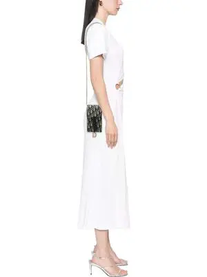 Dior Oblique Canvas Vertical Pouch Crossbody Bag - Blue
