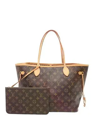 LOUIS VUITTON Monogram Neverfull Mm Tote Bag - Brown