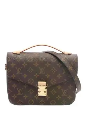 LOUIS VUITTON 2020 Monogram Pochette Metis Satchel - Brown