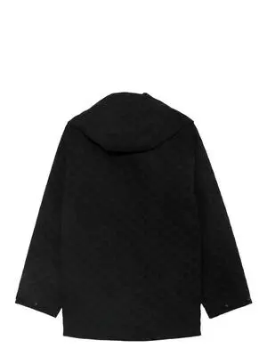 Cecilie Bahnsen Floral Jacquard Oversized Jacket - Black