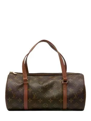 LOUIS VUITTON Monogram Papillon 30 Handbag - Brown