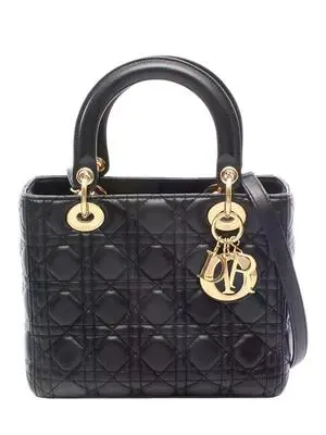 DIOR Christian Dior Lambskin Cannage Lady Dior Satchel