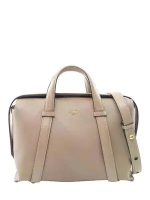 Fendi Leather Satchel - Neutrals