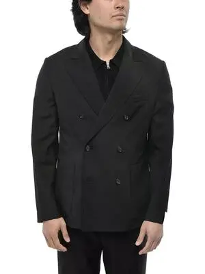 PAOLO PECORA Double-breasted Blazer - Black