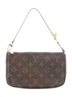 LOUIS VUITTON Monogram Pochette Pochette Accessories Shoulder Bag - Brown