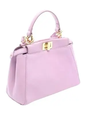 Fendi Mini Peekaboo Iconic Satchel - Pink