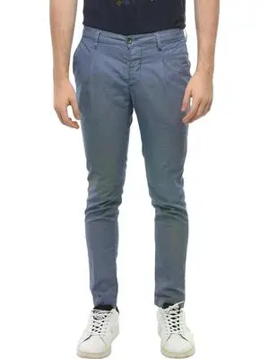 CRUNA Belt-loop Trousers - Blue