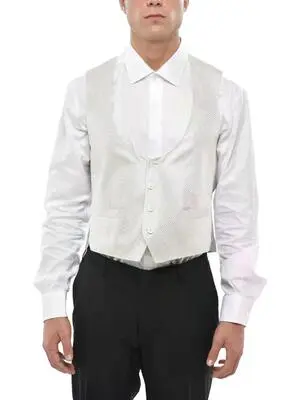 Corneliani Embroidered Silk Waistcoat - Grey