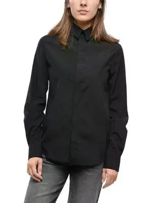 Wardrobe.NYC Classic Collar Long Sleeve Shirt - Black