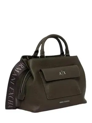 Armani Exchange Logo Plaque Tote Bag - Green