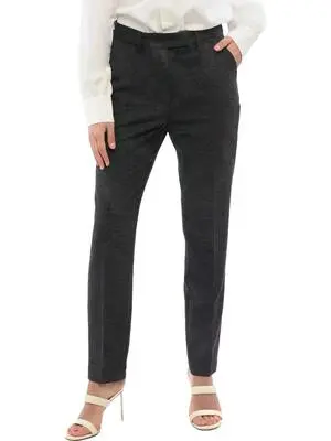 DEPARTMENT 5 Micro-patterned Belt Loops Straight-leg Trousers - Grey