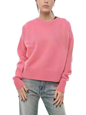 SA SU PHI Cashmere Crew-neck Sweater - Pink