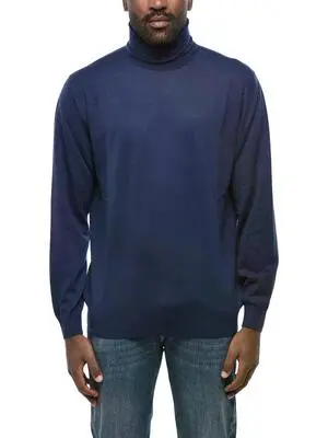 Malo Turtleneck Sweater - Blue