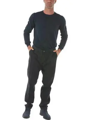CRUNA Newtown Belt-loop Trousers - Black
