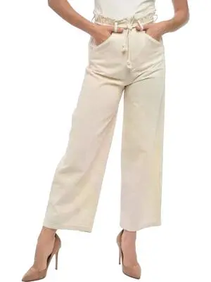 TWO WOMEN IN THE WORLD Gioia Frayed-edge Jeans - Neutrals