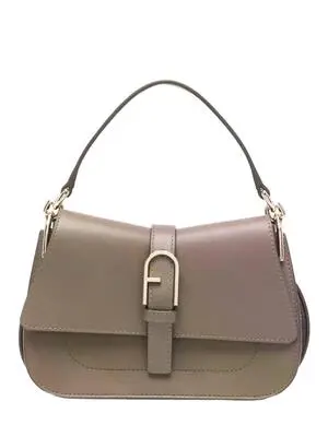 Furla Arch-logo Leather Shoulder Bag - Brown