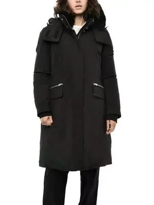 Woolrich Mahan Removable-hood Puffer Coat - Black