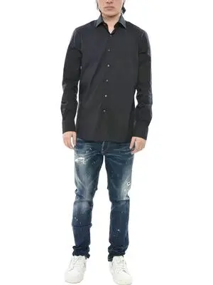 ALESSANDRO GHERARDI French Collar Shirt - Black