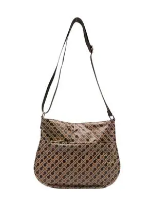 GHERARDINI Monogram Print Shoulder Bag - Brown