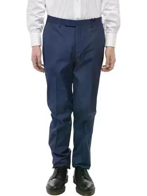 Corneliani Tailored Pressed Crease Trousers - Blue
