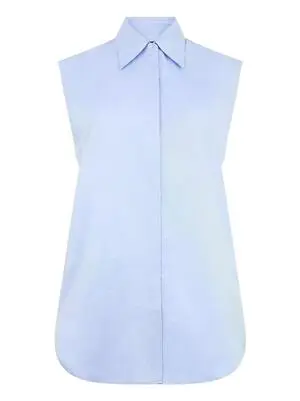 MOORER Moorer Sleeveless Box-Pleat Shirt