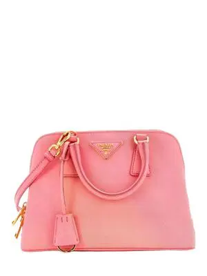Prada Saffiano Leather Small Satchel Bag - Pink