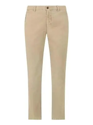 MOORER Carducci Straight-leg Chino Trousers - Neutrals