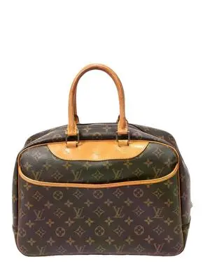 LOUIS VUITTON Monogram Deauville Tote Bag - Brown