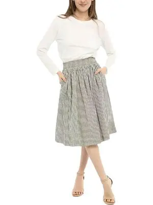 Woolrich Striped Midi Skirt - Neutrals