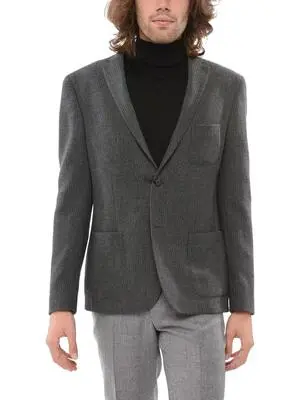 Corneliani Buttoned Single-breasted Blazer - Grey