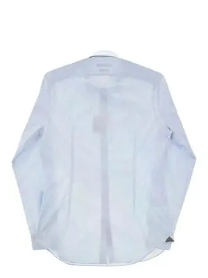 Corneliani Checked-pattern Slim-fit Shirt - Blue