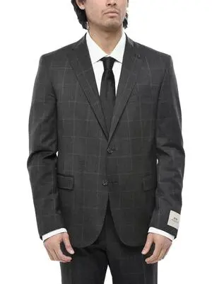 Corneliani Check-pattern Single-breasted Suit - Grey