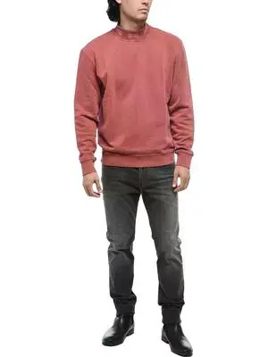 DIESEL® Mock Neck Sweatshirt - Red