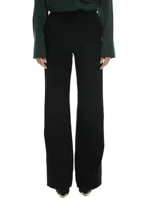 MONOT Wide-leg Trousers - Black