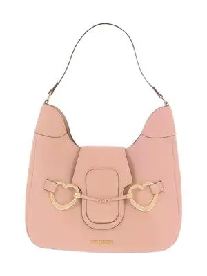 Moschino Heart Clasp Shoulder Bag - Pink