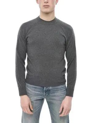 PAOLO PECORA Raglan Sleeve Knitted Sweater - Grey