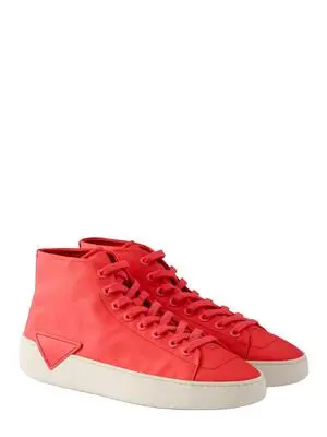 Prada Re-nylon High-top Sneakers - Orange