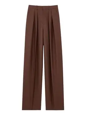 Saint Laurent Wide Leg Trousers - Brown