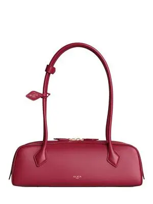 ALAÃA Le Teckel Medium Bag In Calfskin - Red