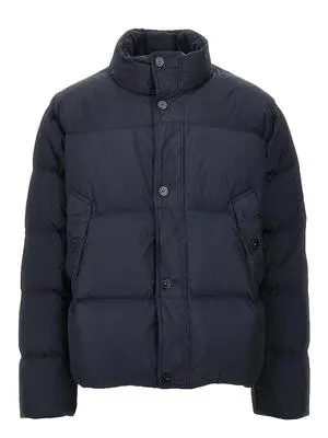 Stone Island Garment Dyed Crinkle Rep Nylon Down Jacket - Blue