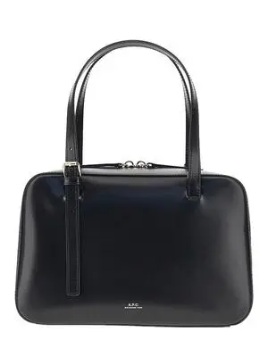 A.p.c. Virginie Box' Leather Bag - Black