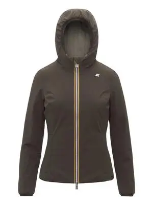 K-WAY Lily St Warm Double Hooded Jacket - Green
