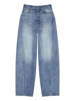 Givenchy Wide Leg Denim Pants - Blue