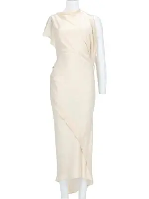 Victoria Beckham Kyra Midi Dress - Cream