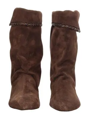 Isabel Marant Étoile Dalby" Suede Ankle Boots With Braided Detail - Brown