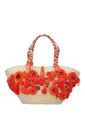 Dolce & Gabbana Raffia Tote With Embellishments - Multicolor